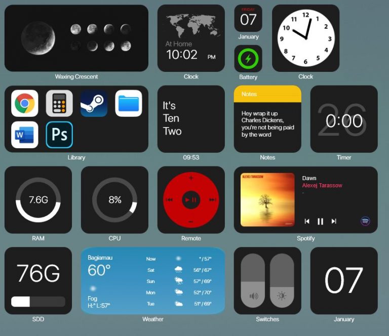 Best Rainmeter Skins | The Tech Basket