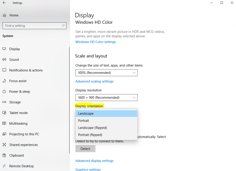 How to Change Screen Orientation in Windows | The Tech Basket