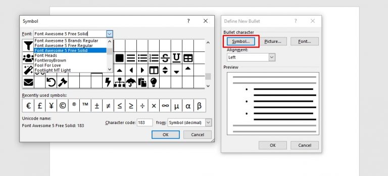 How to Create Cool Custom Bullet Point in Microsoft Word | The Tech Basket